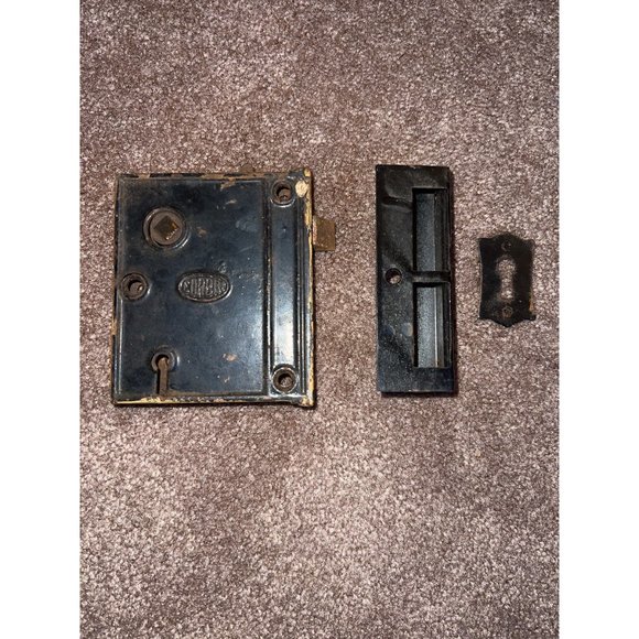Other | Door Hardware Lock Set Vintage Horizontal Lock Wcatch | Poshmark